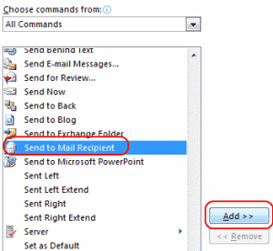 Enable "Send to Mail Recipient" Option in Excel & Word 2019 - Technipages