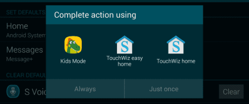 Android: Restore Prompt For Default Application - Technipages