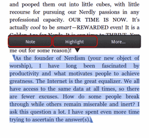 Kindle Fire: How to Add Notes and Highlight Text in a Book - Technipages