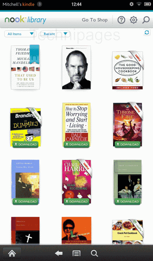 Amazon Kindle Fire: Read Nook Books Amazon Kindle Fire: Read Nook Books