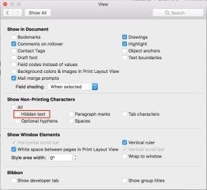 Word 2019/2016: How to Hide or Unhide Text - Technipages