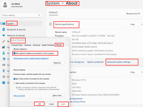 Windows 11: How to Send Remote Assistance Invitation