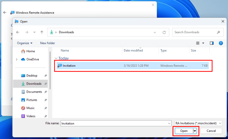 Windows 11: How to Send Remote Assistance Invitation