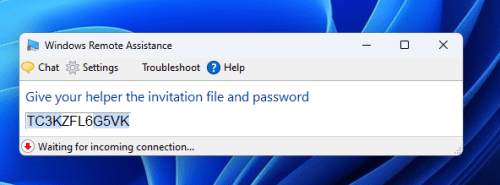 Windows 11: How to Send Remote Assistance Invitation