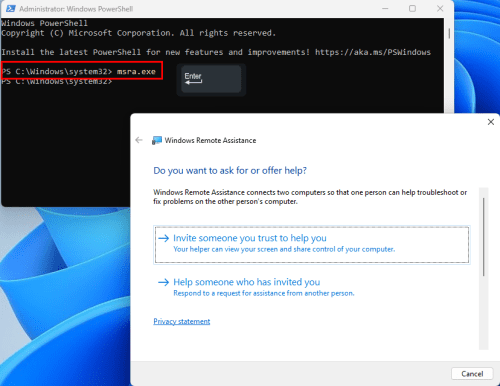 Windows 11: How to Send Remote Assistance Invitation