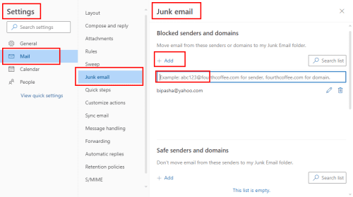 Outlook 365: Block Email Addresses and Domains - Technipages