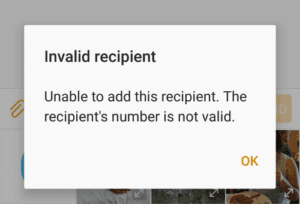 Android: Fix "Invalid Recipient" Message - Technipages
