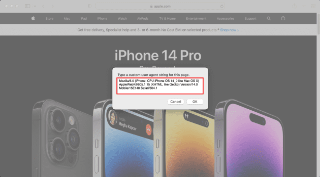 How to Change User Agent in Safari - Technipages