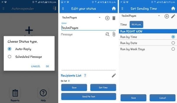 Android: Schedule Text Message