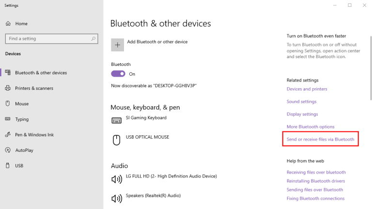Transfer Files Between Android & Windows 11 Via Bluetooth - Technipages