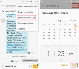 Android: Schedule Text Message