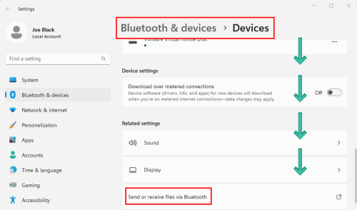 Transfer Files Between Android & Windows 11 Via Bluetooth - Technipages