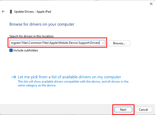iPhone/iPad Not Detected in Windows 10