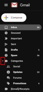 Gmail: Show/Hide Folders on Left Menu - Technipages