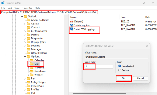 How to Enable/Disable Outlook Global Logging - Technipages