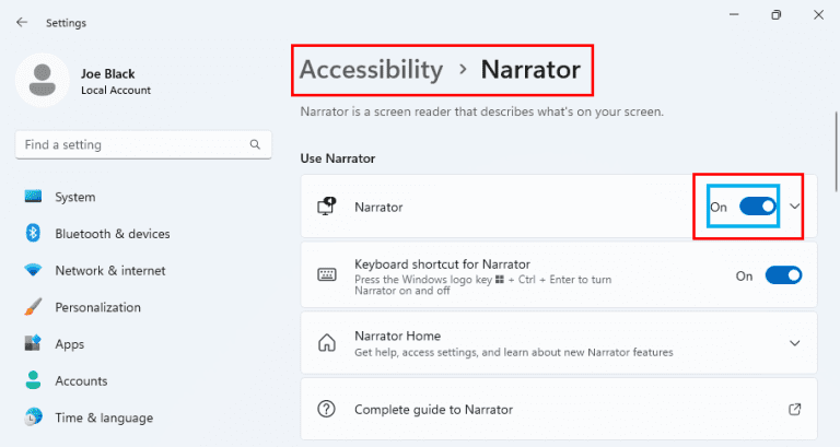 Windows 11: Disable Narrator Voice With 5 Methods - Technipages