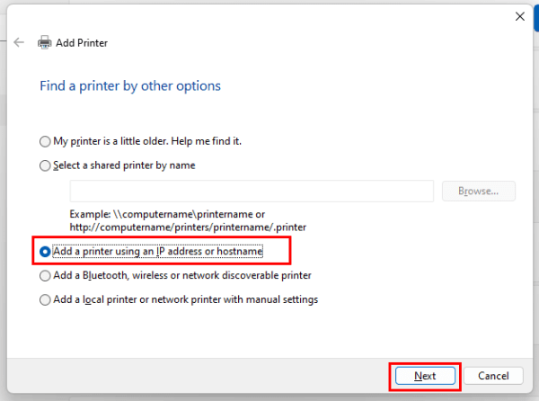 Windows 11: Add Printer by IP Address - Technipages
