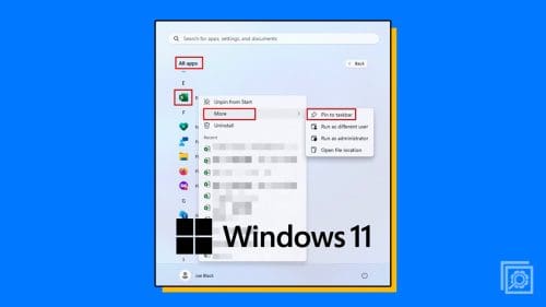 How to Pin to Taskbar on Windows 11 - Technipages