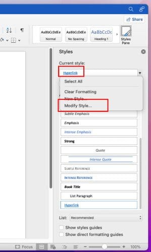 How to Change Color of Hyperlinks in Word - Technipages