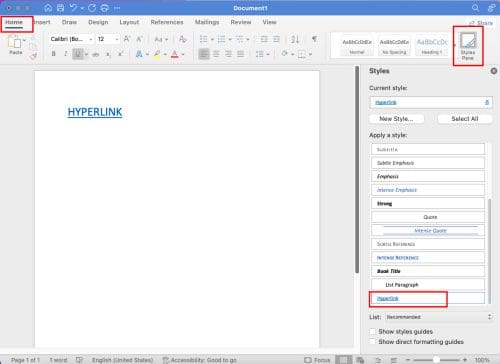 How to Change Color of Hyperlinks in Word - Technipages