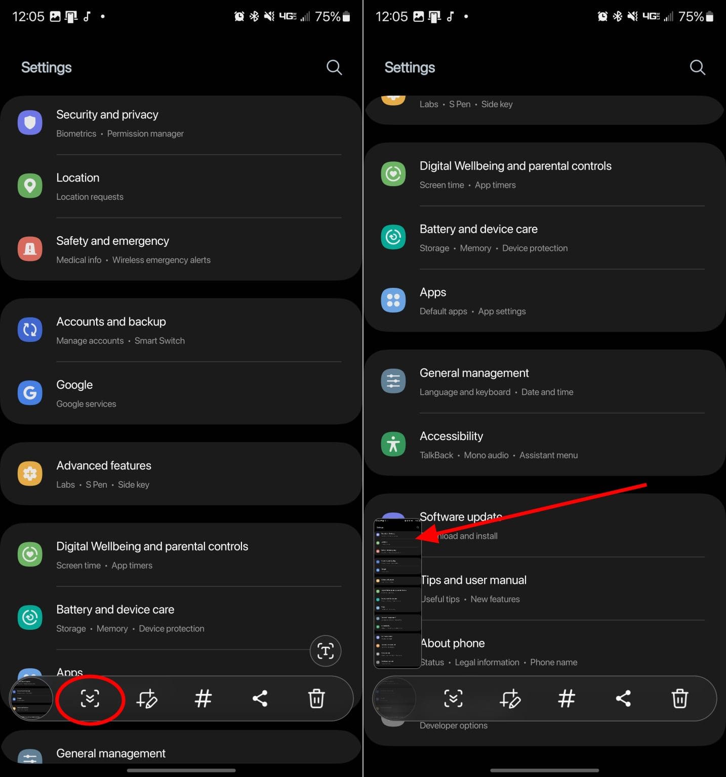 How to Screenshot on Galaxy S23 - Technipages