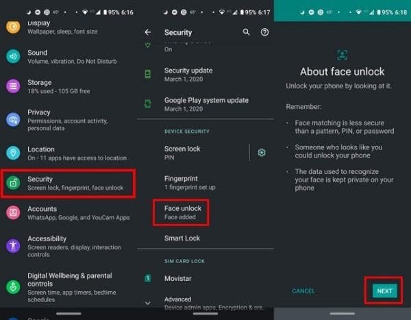 How to Use Face Unlock on Android - Technipages