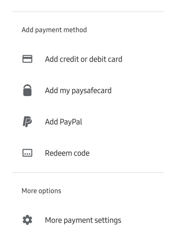 Google Play: How to Manage Credit Cards - Technipages