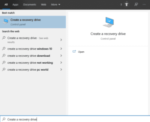 Windows 10: How to Make Recovery Disk - Technipages