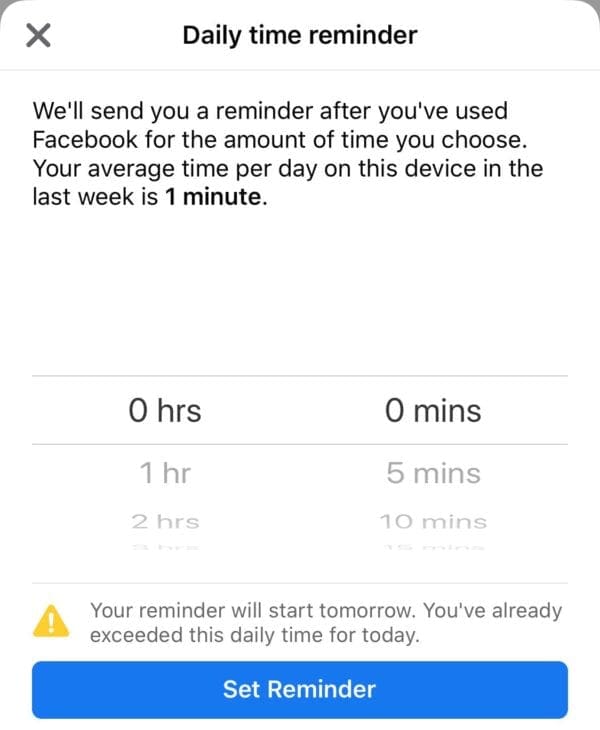Facebook: How to Set Daily Facebook Usage Reminder - Technipages