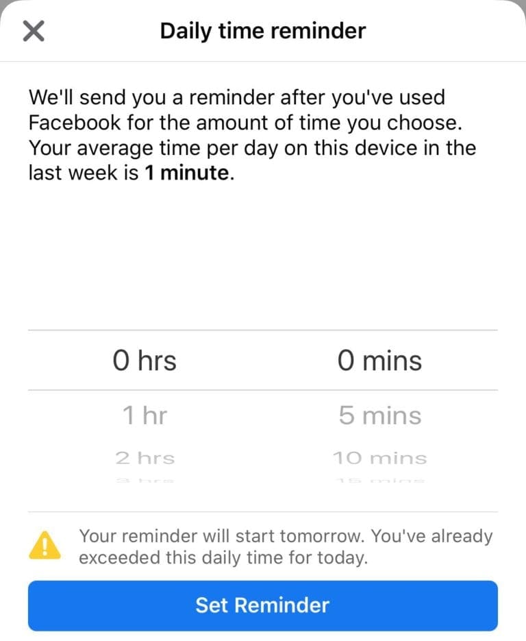 Facebook: How to Set Daily Facebook Usage Reminder - Technipages