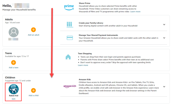 Setting Up Amazon Prime Video Profiles for Kids - Technipages