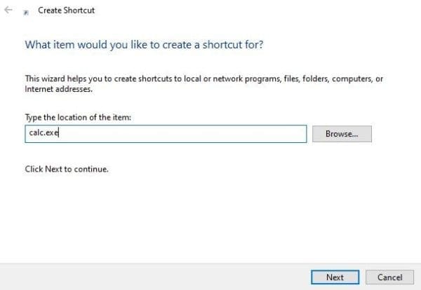 How to Create a Shortcut to Windows 10 Calculator - Technipages