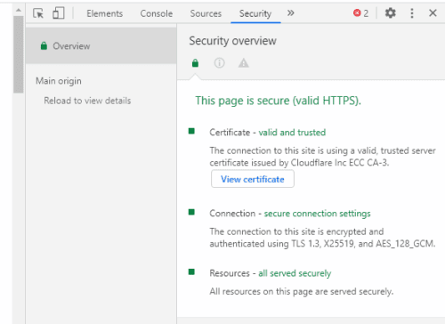 How to Check the Security of an HTTPS Connection in Chrome - Technipages
