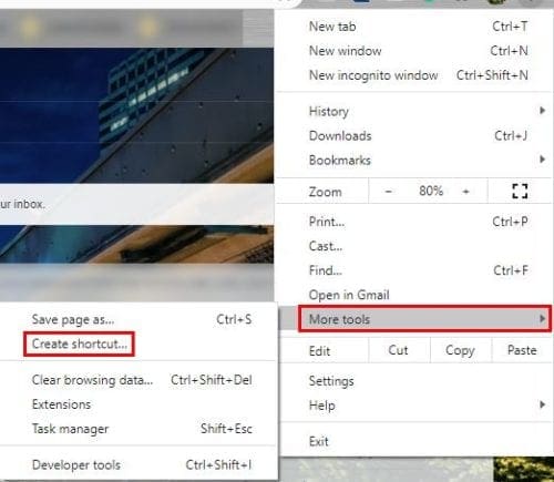 How to Create a Shortcut to Gmail - Windows 10 - Technipages