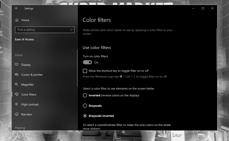Enable Greyscale Mode for Windows PC - Technipages