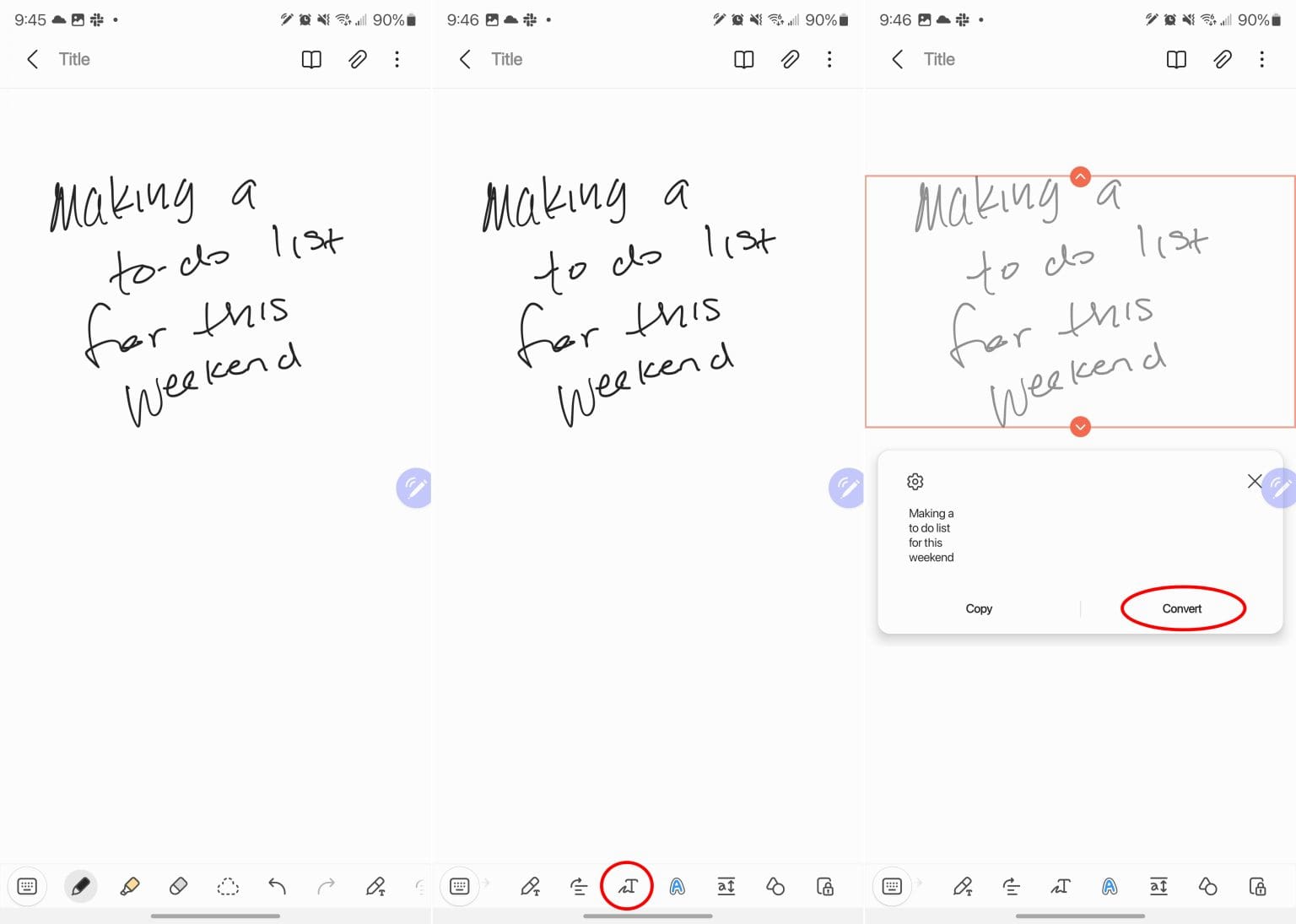 How to Convert Handwriting to Text With Samsung Notes - Technipages