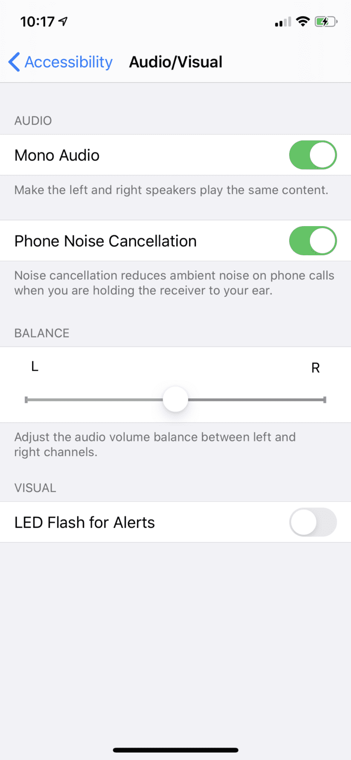 Setting iPhone to Mono Audio For Balanced Audio - Technipages
