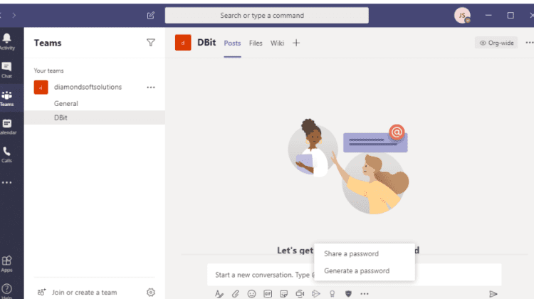 Dbit Password Management Integration Into Microsoft Teams - Technipages
