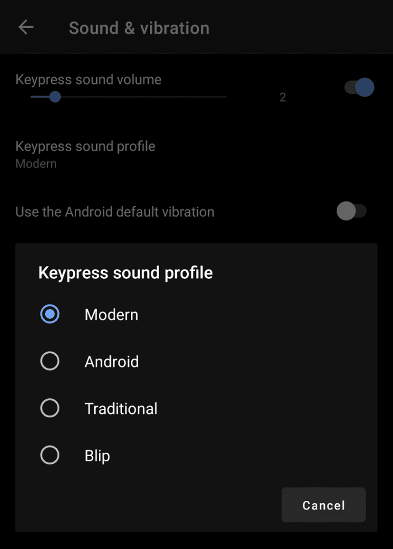 SwiftKey for Android: How to Disable the Keypress Sound and Vibration ...