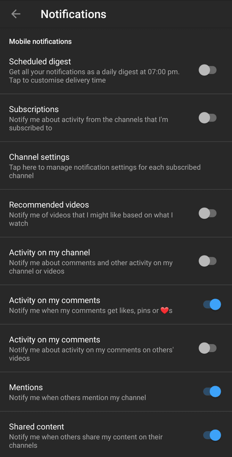 How to Configure Notification Settings in YouTube for Android - Technipages
