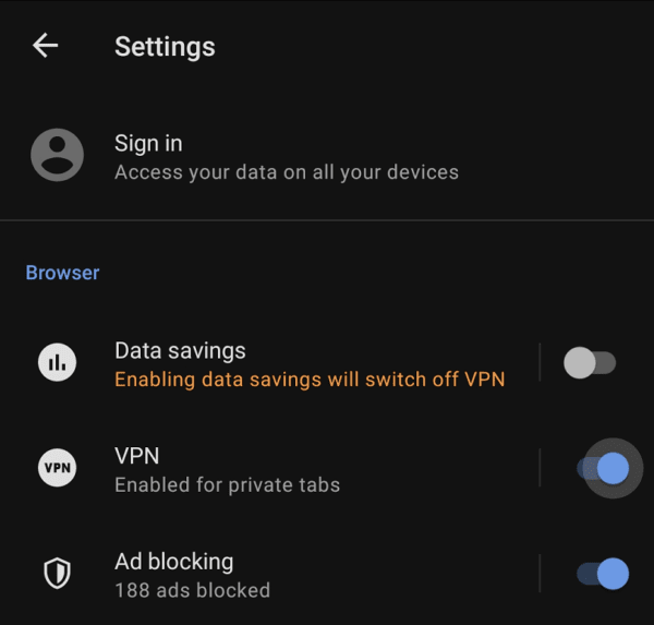 Opera for Android: How to Configure the Built-In VPN - Technipages