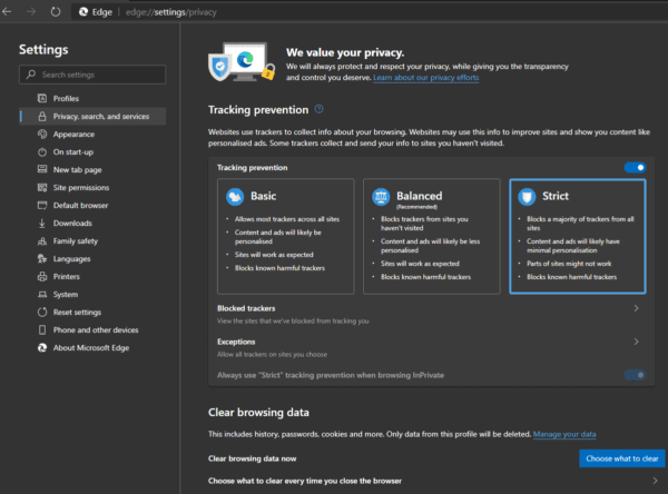 Edge for Windows: How to Clear Search History - Technipages