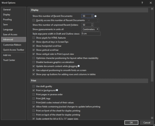 How to Change the Number of Recent Documents Shown in Word - Technipages