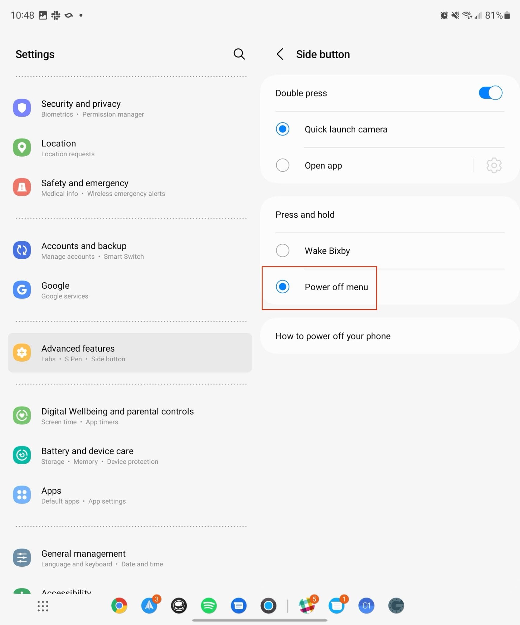 How to Turn the Galaxy Z Fold 5 Off and On - Technipages
