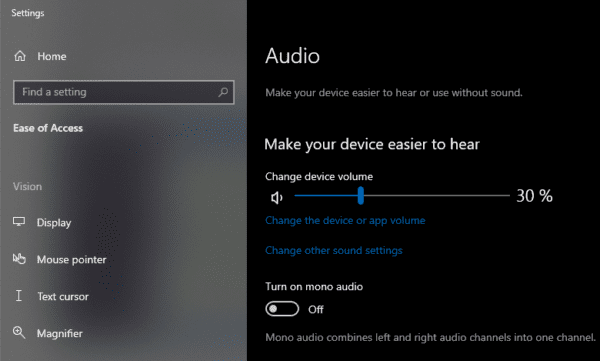 Windows 10: How to Enable Mono Audio - Technipages