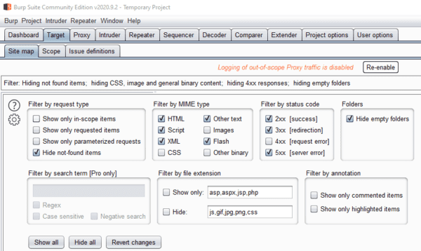 How to Add Websites to Burp Suite’s Target Scope - Technipages
