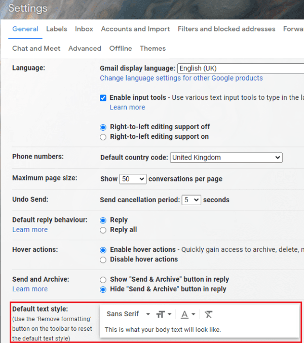 Gmail: How to Change the Default Text Formatting - Technipages