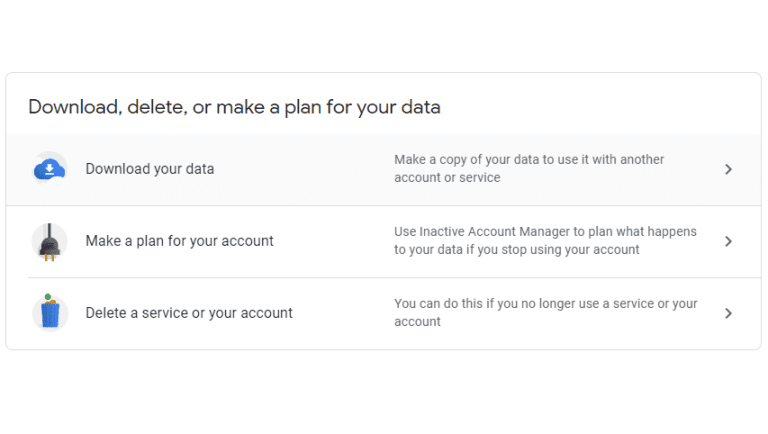 Google Account: How to Download Your Account Data - Technipages