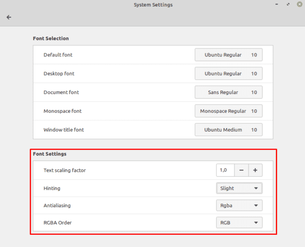 Linux Mint: How to Change the Default Fonts and Font Sizing - Technipages
