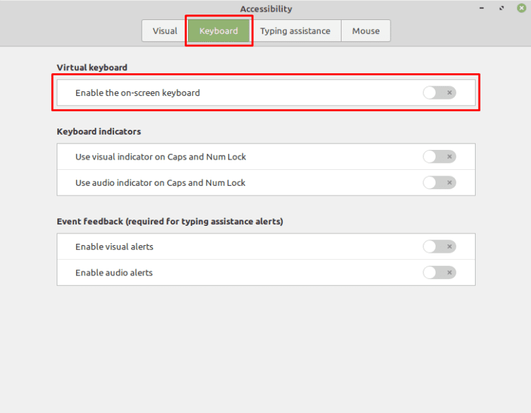 Linux Mint: How to Enable the on-Screen Keyboard - Technipages